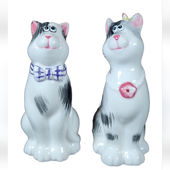 Popular Creations | Dining | Vtg Cats Salt Pepper Shakers Porcelain ...